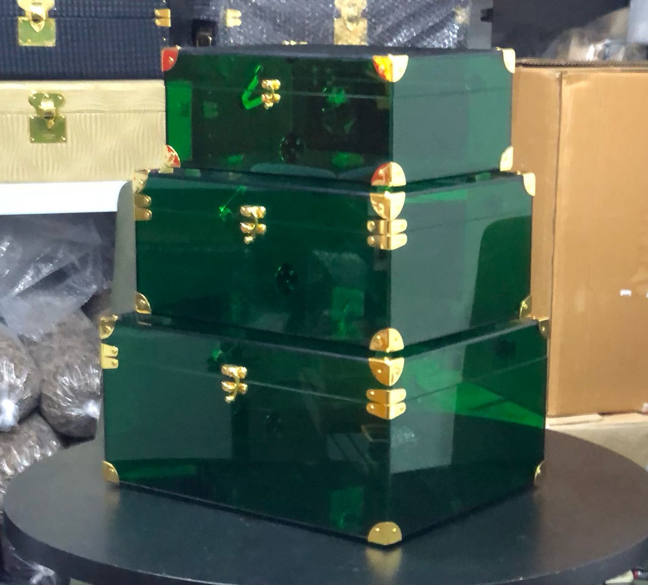 Translucent Gift Boxes (Gold) - LB Designs